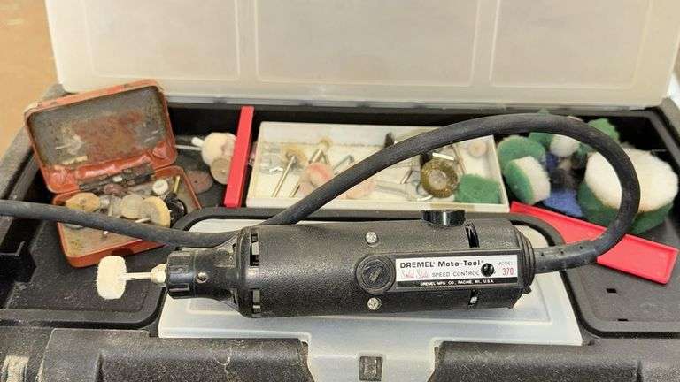 Dremel Model 370 Rotary Tool with Accessories and Craftsman Case ...