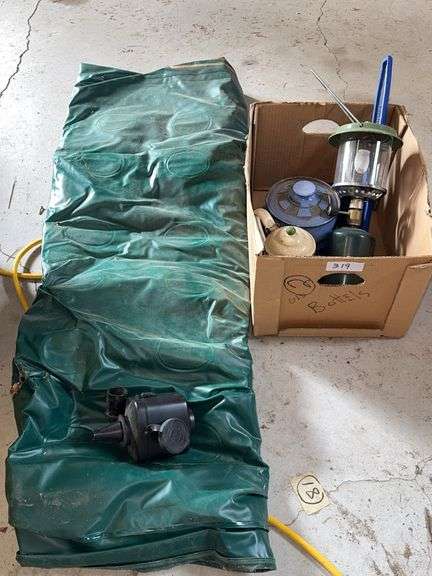Pottery, Camping Items, Sad Iron, blow up mattress - McLaughlin ...