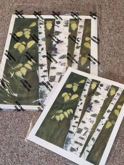 Birch tree, painting, reproductions - McLaughlin Auctioneers, LLC- mc ...