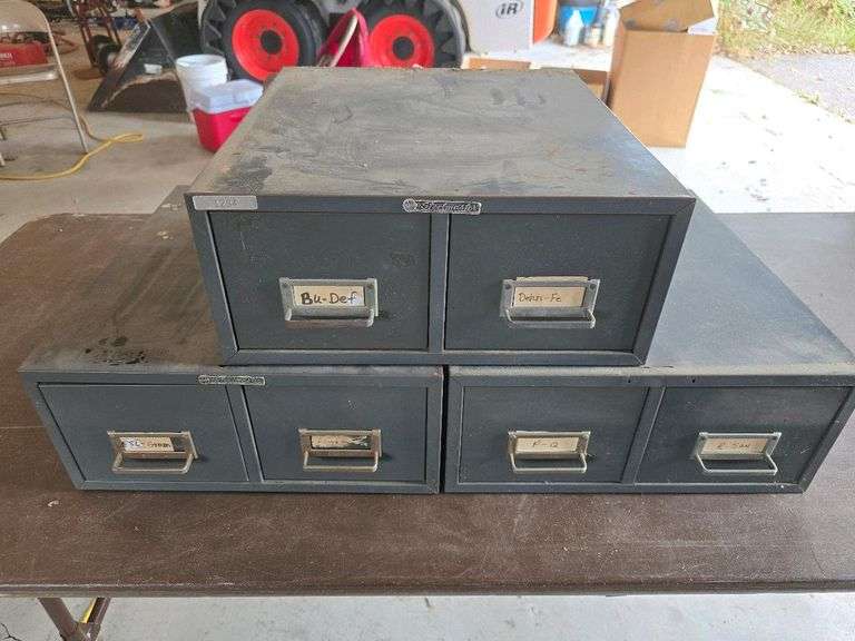 Steelmaster Metal Storage Filing Drawers, Serial 1294, Dark Gray ...