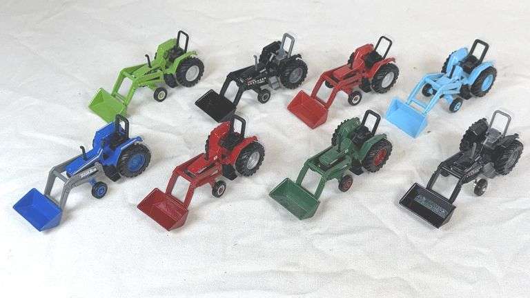 Tonka Toy Model Tractors with Front Loaders, 1:64 Scale, Multiple ...