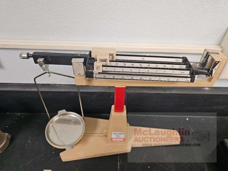 Ohaus Sampson Welch Triple Beam Balance Scales, 610g Capacity, Metal ...