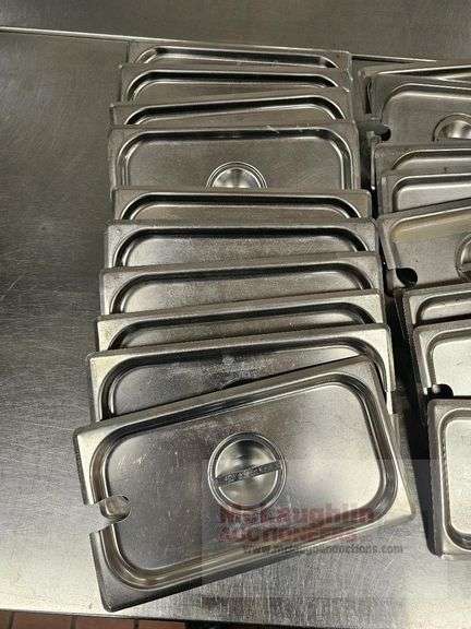 Stainless Steel Steam Table Pan Lids - McLaughlin Auctioneers, LLC- mc ...