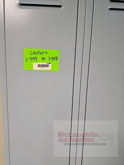 Metal School Lockers, Combination Lock, 1-339 to 1-358 - McLaughlin ...