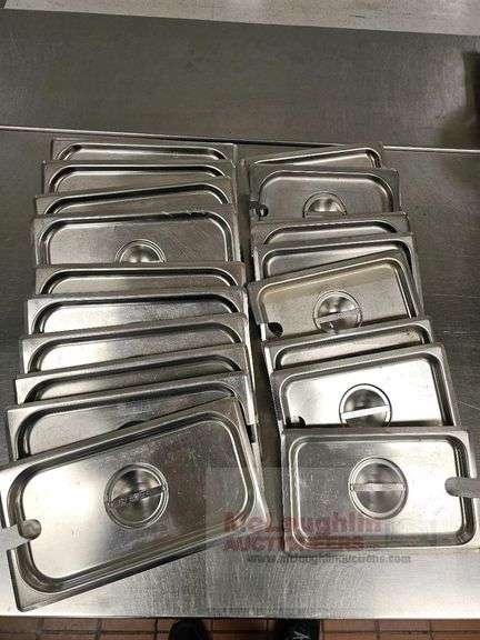 Stainless Steel Steam Table Pan Lids - McLaughlin Auctioneers, LLC- mc ...