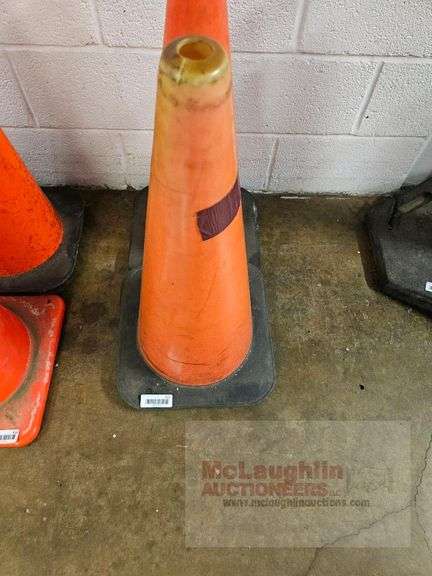 2 Tall Traffic Cones - McLaughlin Auctioneers, LLC- mc-bid.com