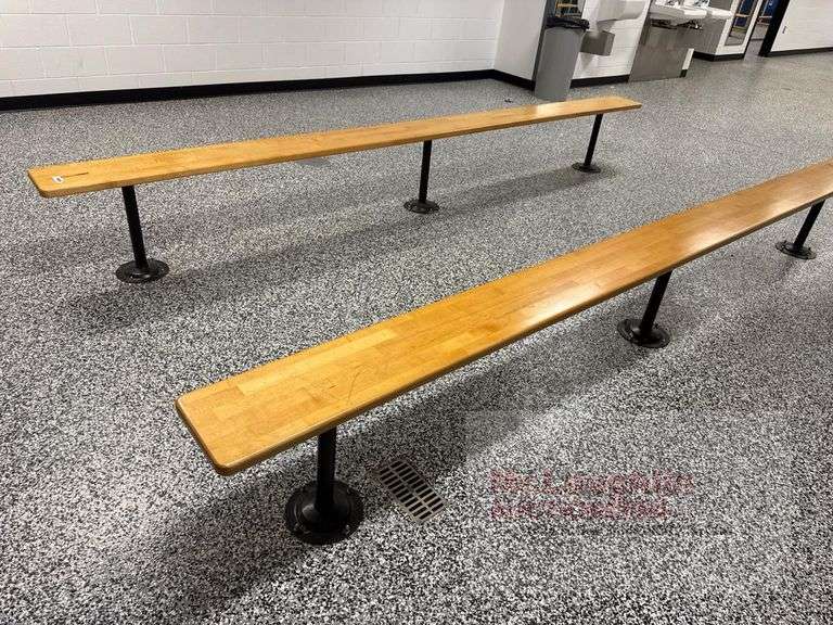 Two Locker Room Benches - McLaughlin Auctioneers, LLC- mc-bid.com