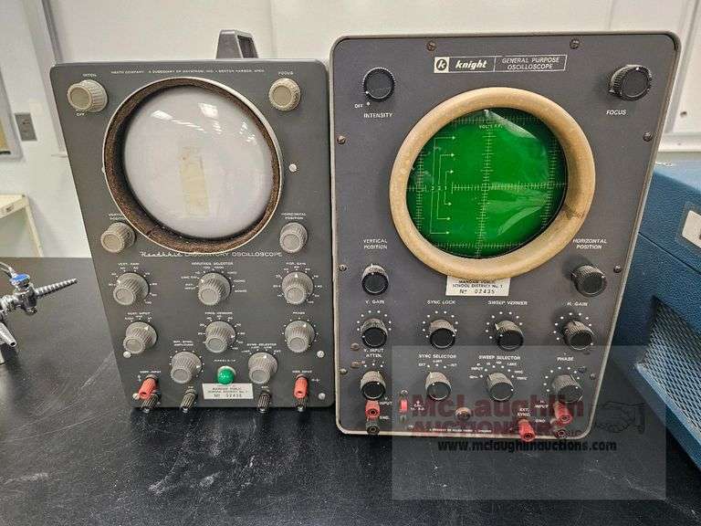 Knight General Purpose Oscilloscope, CRT Display, Instruction Manual ...