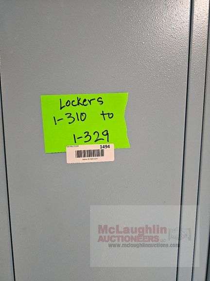 Metal Combination School Lockers 1-310 to 1-329 - McLaughlin ...