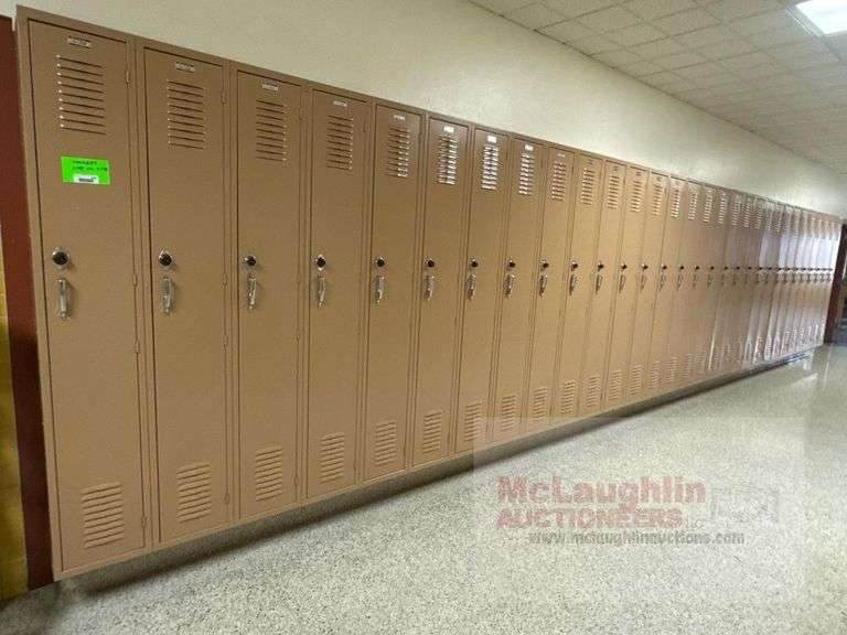 Beige Metal School Lockers, Combination Lock, Wall-mounted, 1-149 to 1 ...