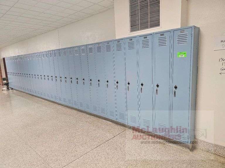 Metal School Lockers with Combination Lock, 1-260 to 1-293 - McLaughlin ...