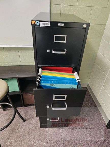 HON 4-Drawer Filing Cabinet, Storage Cubes, and Stool - McLaughlin ...