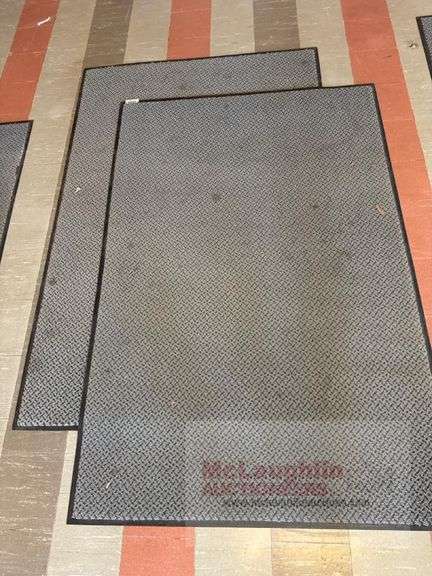 Two Large Black Rubber Backed Floor Mats - McLaughlin Auctioneers, LLC ...