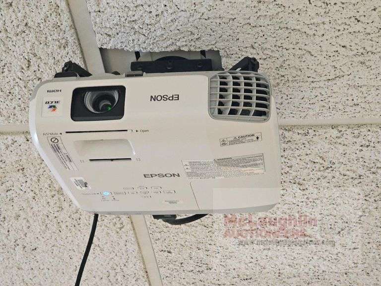 Epson PowerLite 95W Ceiling-Mounted Projector, WXGA 1280x800, 2600 ...