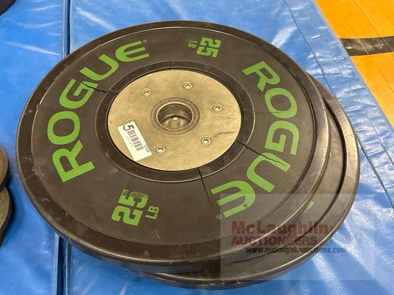Rogue 25 lb Barbell Plates, Olympic Standard - McLaughlin Auctioneers ...