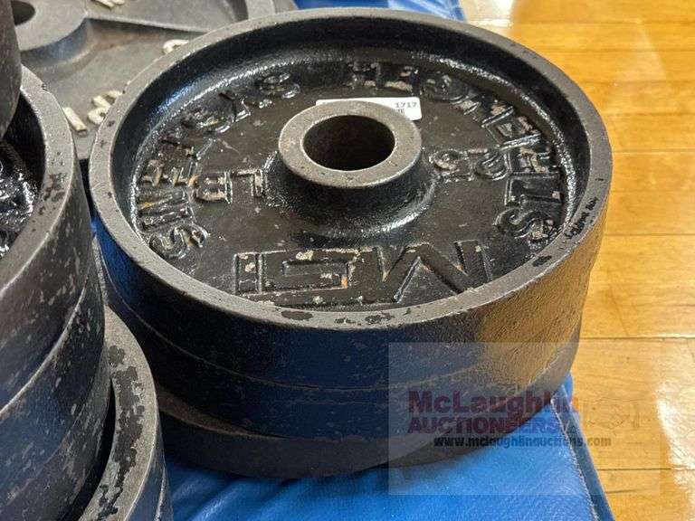 MSL 2.5 lb Weightlifting Plate, Cast Iron, Black - McLaughlin ...