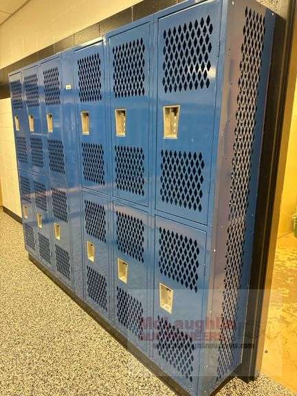 Blue Steel Locker System, 12 Compartments, Athletic Model, Lyon LLC ...