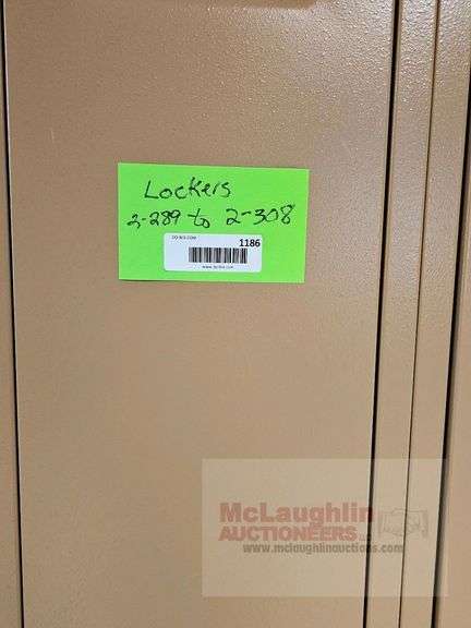 Beige Metal School Locker with Combination Lock, Ventilated. 2-289 to 2 ...