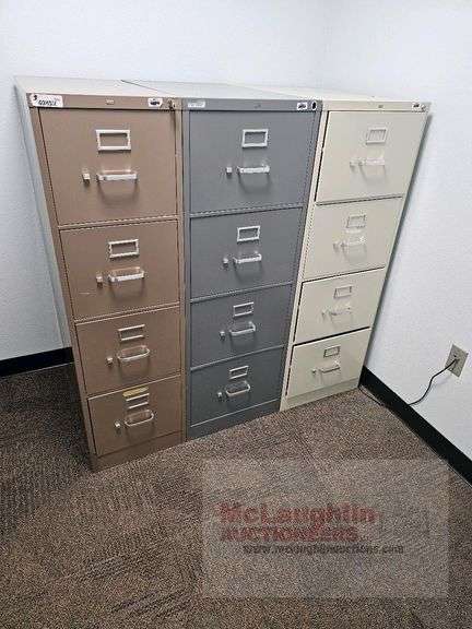 Metal Vertical Filing Cabinets - McLaughlin Auctioneers, LLC- mc-bid.com