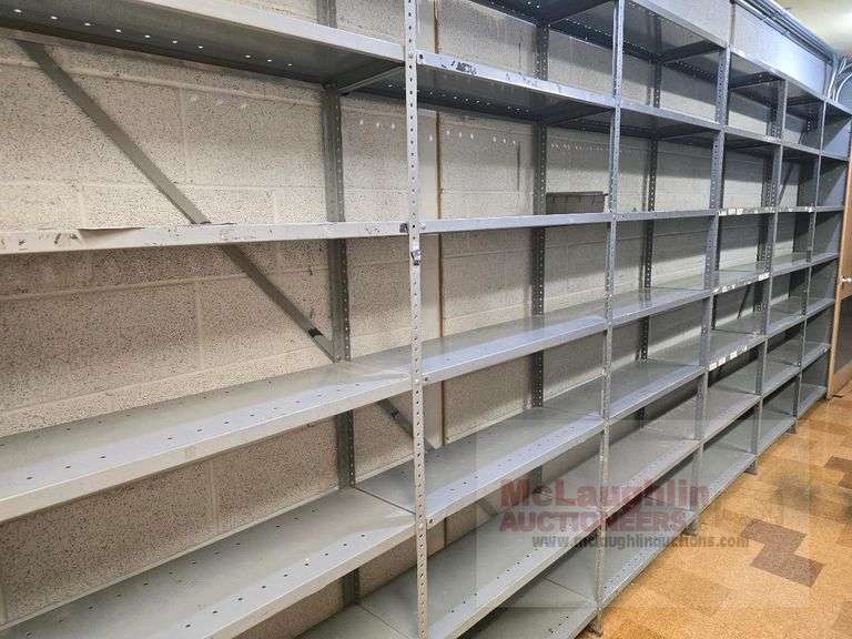 Industrial Metal Wall Unit Shelving - McLaughlin Auctioneers, LLC- mc ...