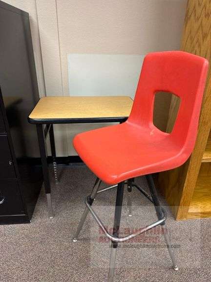 HON Vertical Filing Cabinet, Tall Desk and Tall Stool - McLaughlin ...