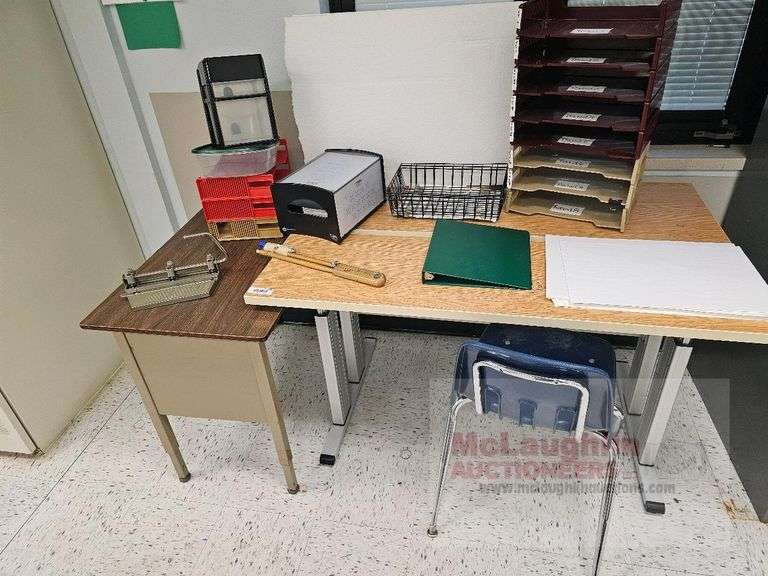 Office Supplies Collection with Stackable Trays, Pencil Holder, Wire ...