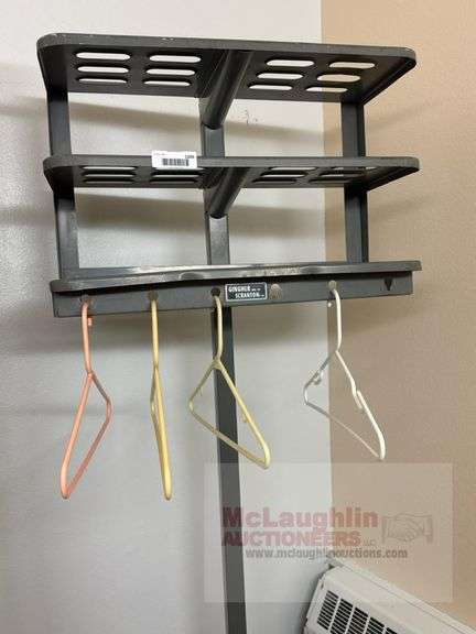 Metal Coat Rack with Hangers, Gray, Floor-Standing, Ginger & Ketcham ...