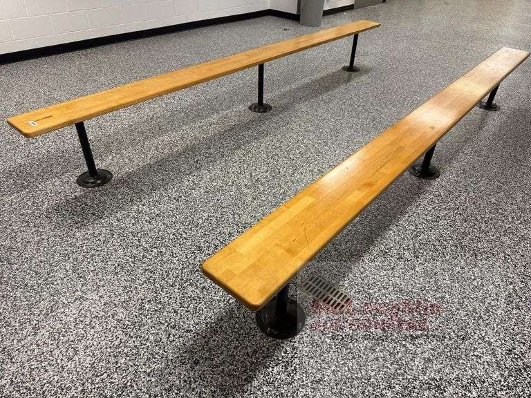 Two Locker Room Benches - McLaughlin Auctioneers, LLC- mc-bid.com
