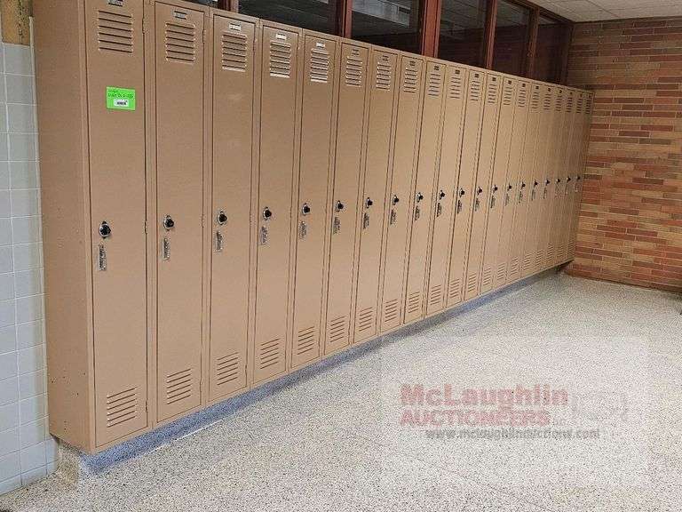 Beige Steel School Lockers, 20 Units, Built-in Combination Lock 2-269 ...