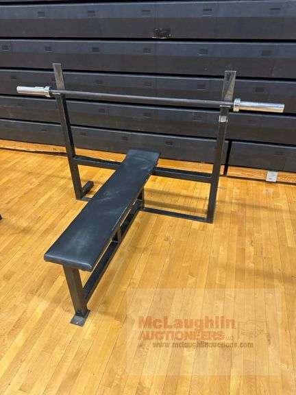 Bench Press Set with Steel Frame and Vinyl Padding, Approx. 72"x24"x48 ...