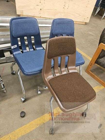 Virco 9000 Series Stackable Chair, Brown & Blue - McLaughlin ...