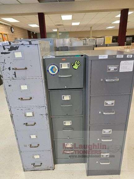 Vertical Filing Cabinets, 4 and 5 Drawer, Metal - McLaughlin ...