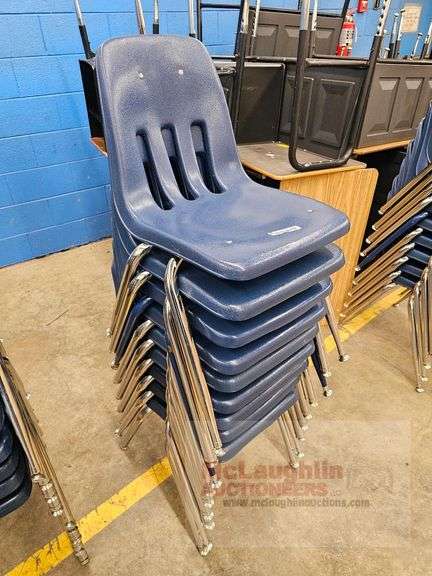Virco 9000 Series Stackable Chairs - McLaughlin Auctioneers, LLC- mc ...