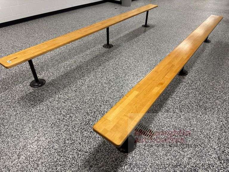 Two locker Room Benches - McLaughlin Auctioneers, LLC- mc-bid.com