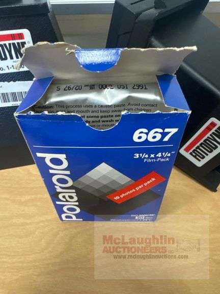 Fotodyne Light Hood, Polaroid 667 Film Pack, Model 1-14440, ISO 3000 ...