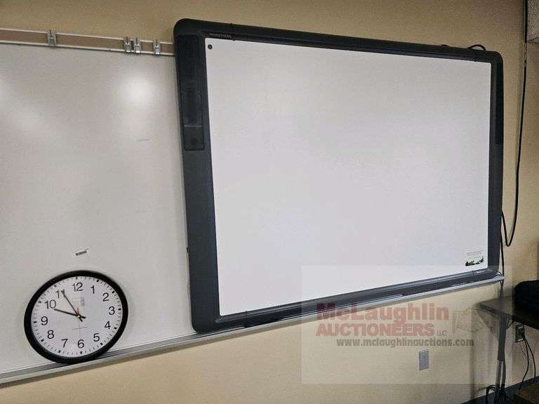 Whiteboards, Clocks, Projector - McLaughlin Auctioneers, LLC- mc-bid.com