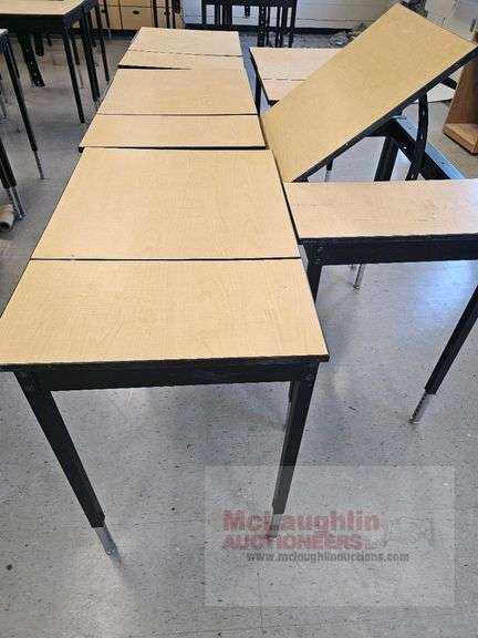 Modular Classroom Desks, Hinged Tops - McLaughlin Auctioneers, LLC- mc ...