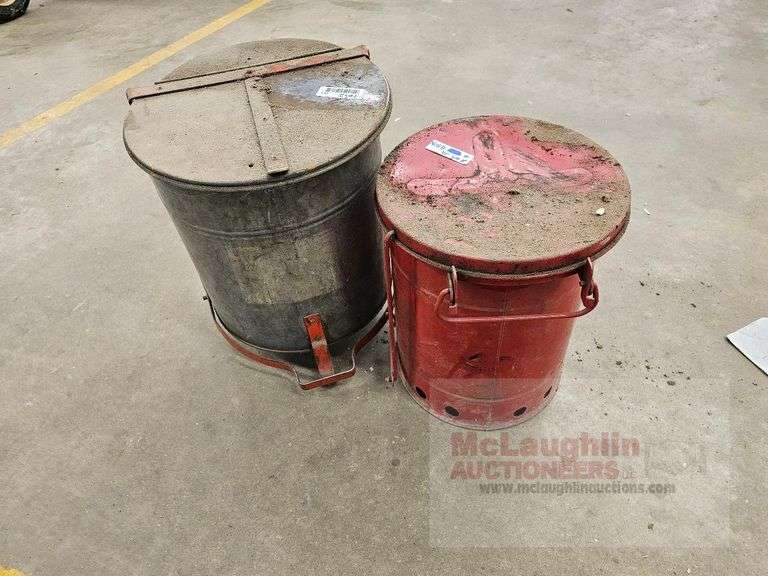 Justrite Metal Safety Containers - McLaughlin Auctioneers, LLC- mc-bid.com