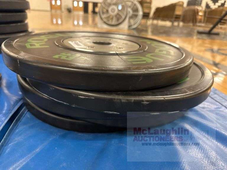 Rogue 25 lb Barbell Plates, Olympic Standard - McLaughlin Auctioneers ...