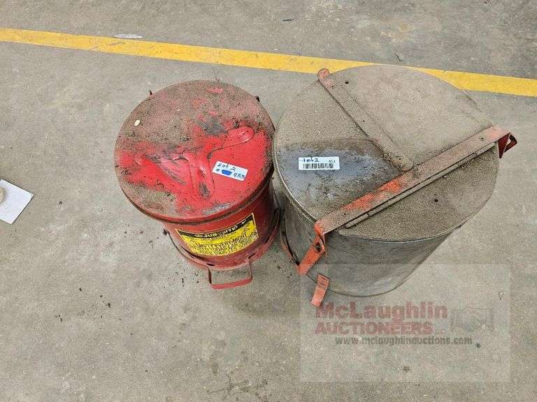 Justrite Metal Safety Containers - McLaughlin Auctioneers, LLC- mc-bid.com