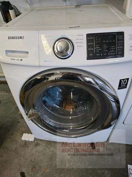 Samsung Front-Load Washing Machine WF448AAW/XAA, 4.5 cu. ft., Steam VRT ...