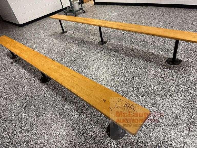 Two Locker Room Benches - McLaughlin Auctioneers, LLC- mc-bid.com