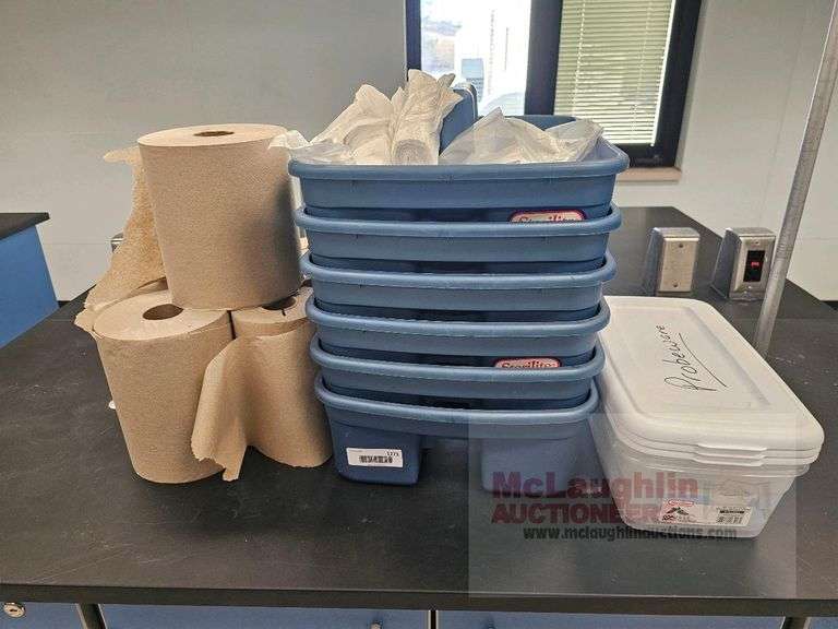 Laboratory Cleaning Supplies - Paper Towels, Plastic Bins, Garbage Bags ...