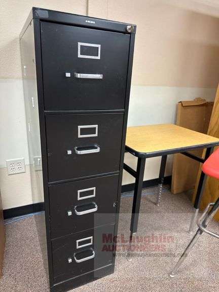 HON Vertical Filing Cabinet, Tall Desk and Tall Stool - McLaughlin ...