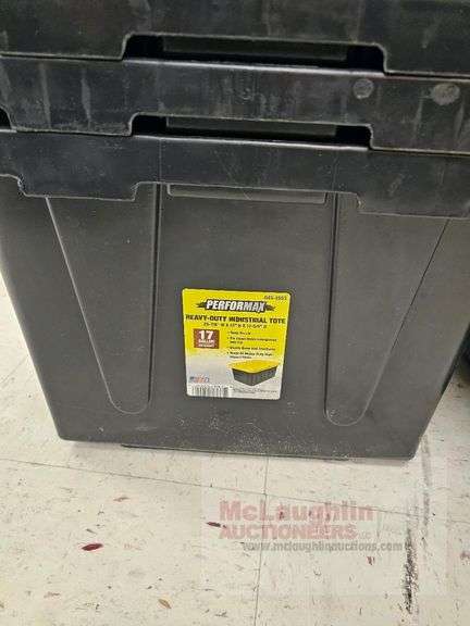 10 Performax 17 Gallon Heavy-Duty Industrial Tote, Model 015-1033 ...