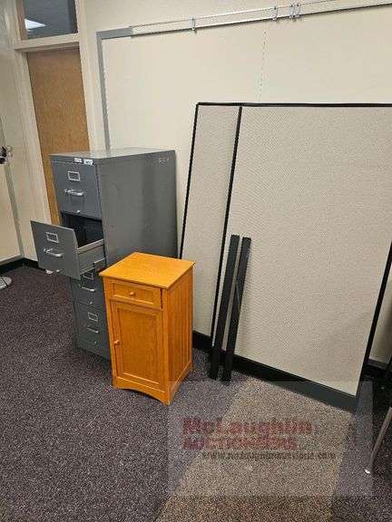 4-Drawer Metal Filing Cabinet, Wooden Cabinet, Partitions - McLaughlin ...