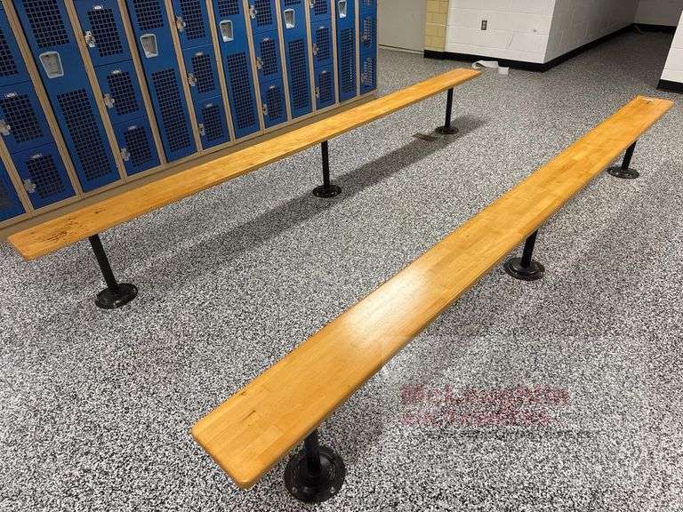 Two Locker Room Benches - McLaughlin Auctioneers, LLC- mc-bid.com