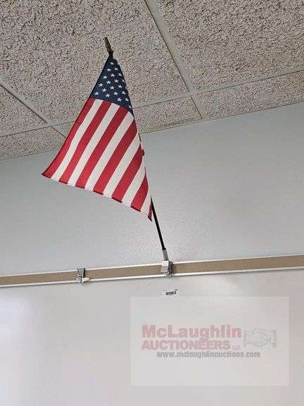 Projector, Flag, Clock, Projection Screen - McLaughlin Auctioneers, LLC ...