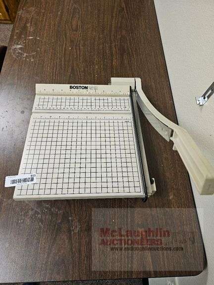 Boston 2612 Guillotine Paper Cutter with Grid and Ruler - McLaughlin ...
