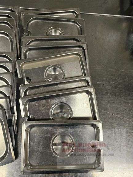 Stainless Steel Steam Table Pan Lids - McLaughlin Auctioneers, LLC- mc ...